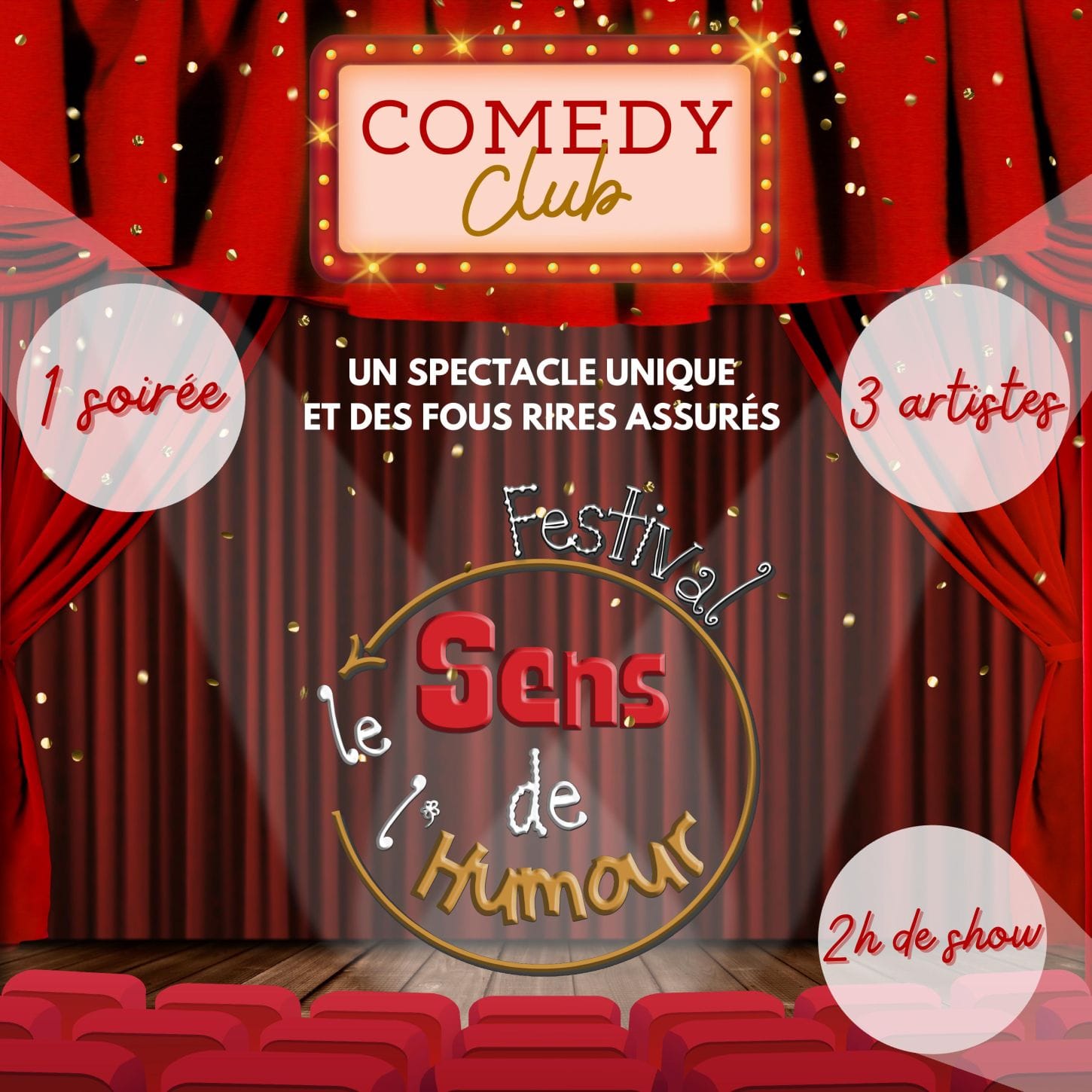 Le Comedy Club du Festival "Le Sens de l'Humour" - Ville de Sens